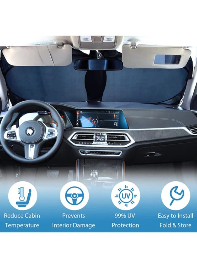 Custom Printed Car Sun Shades - Add Your Logo - Merchlist