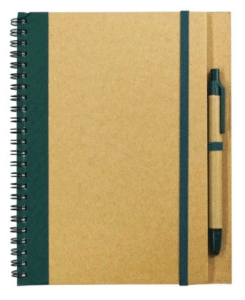 Custom Recycled A5 Notebook with Pen Printing - Merchlist