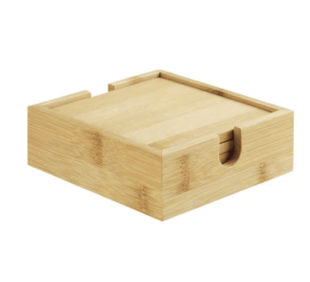 Custom Square Bamboo Coasters - Set of 4 Printing - Merchlist