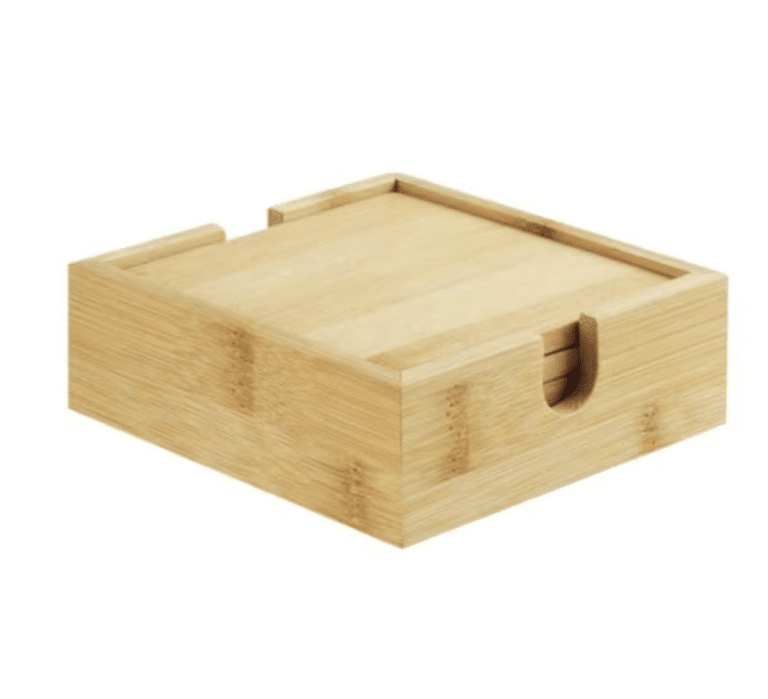 Custom Square Bamboo Coasters - Set of 4 Printing - Merchlist