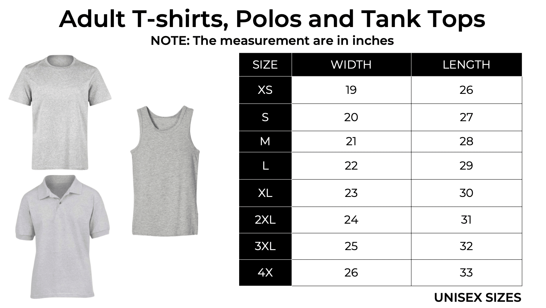 Size Chart - Merchlist
