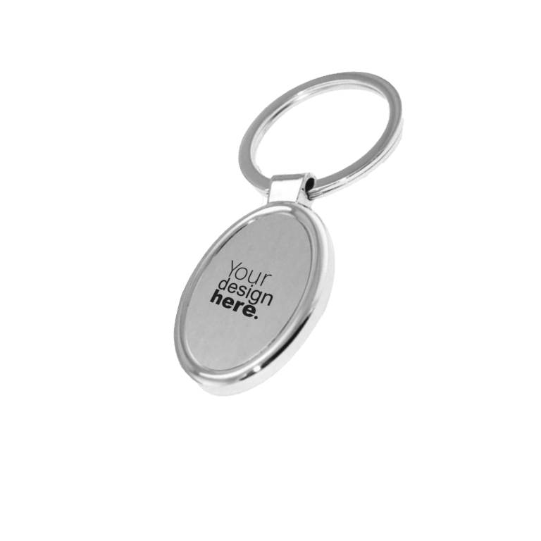 Custom Round Metal Keychain Printing - Merchlist