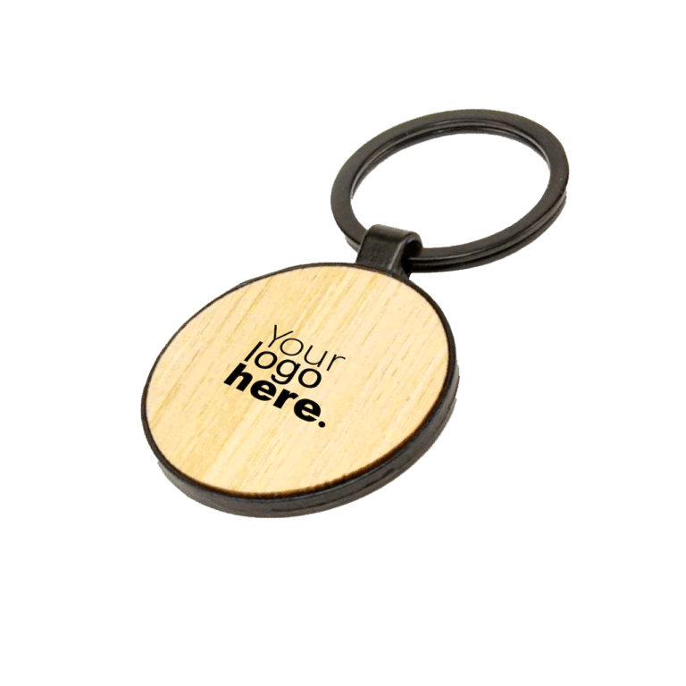 Custom Bamboo Keychain- Merchlist