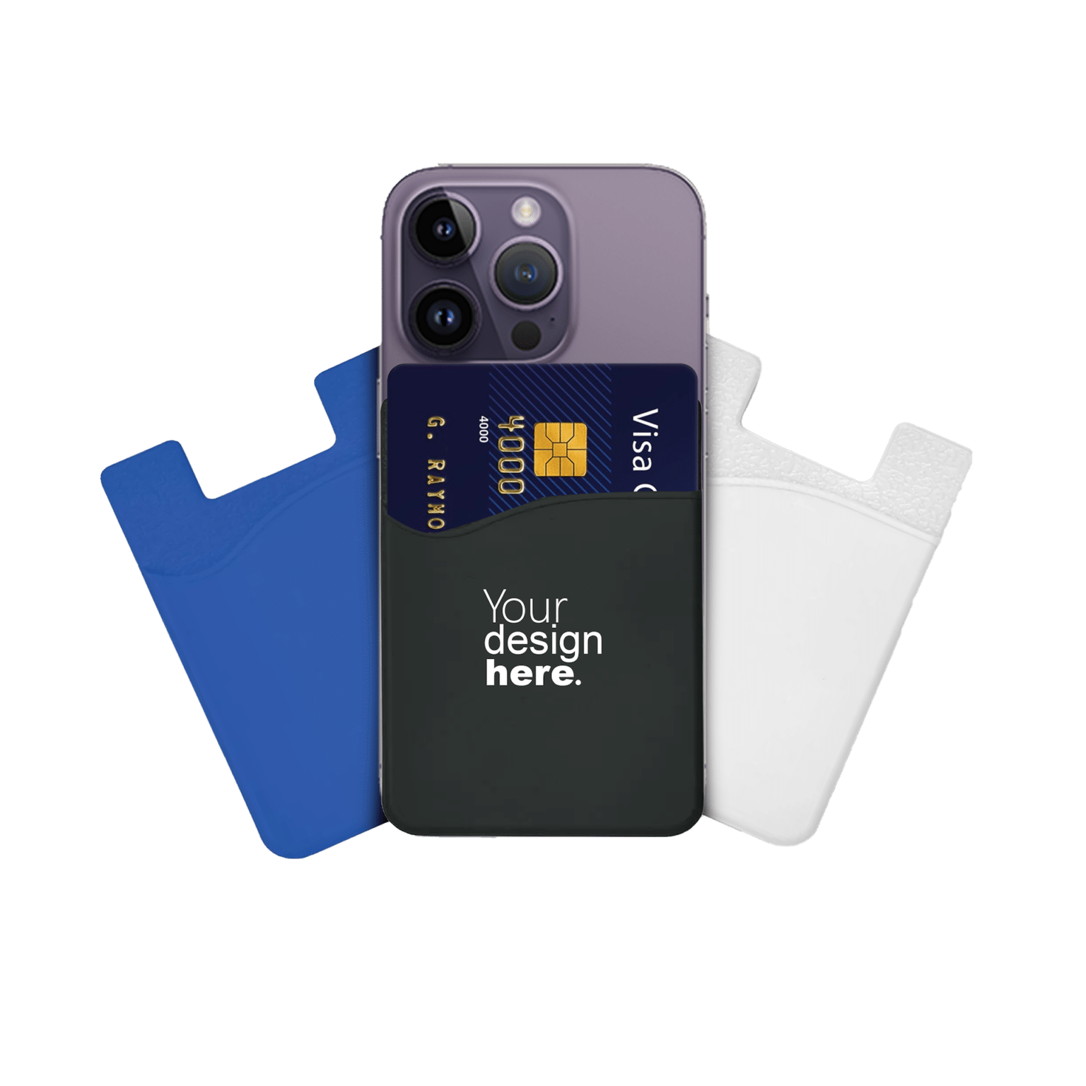 Custom Silicone Phone Card Holder Printing - Merchlist