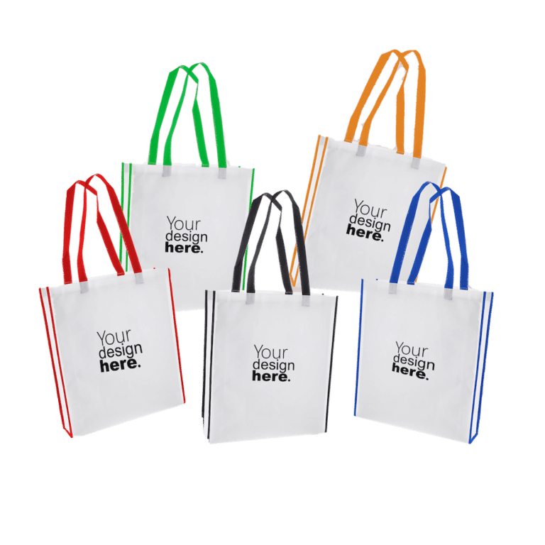 Custom Reusable Shopping Bag - Two Tone Printing - Merchlist