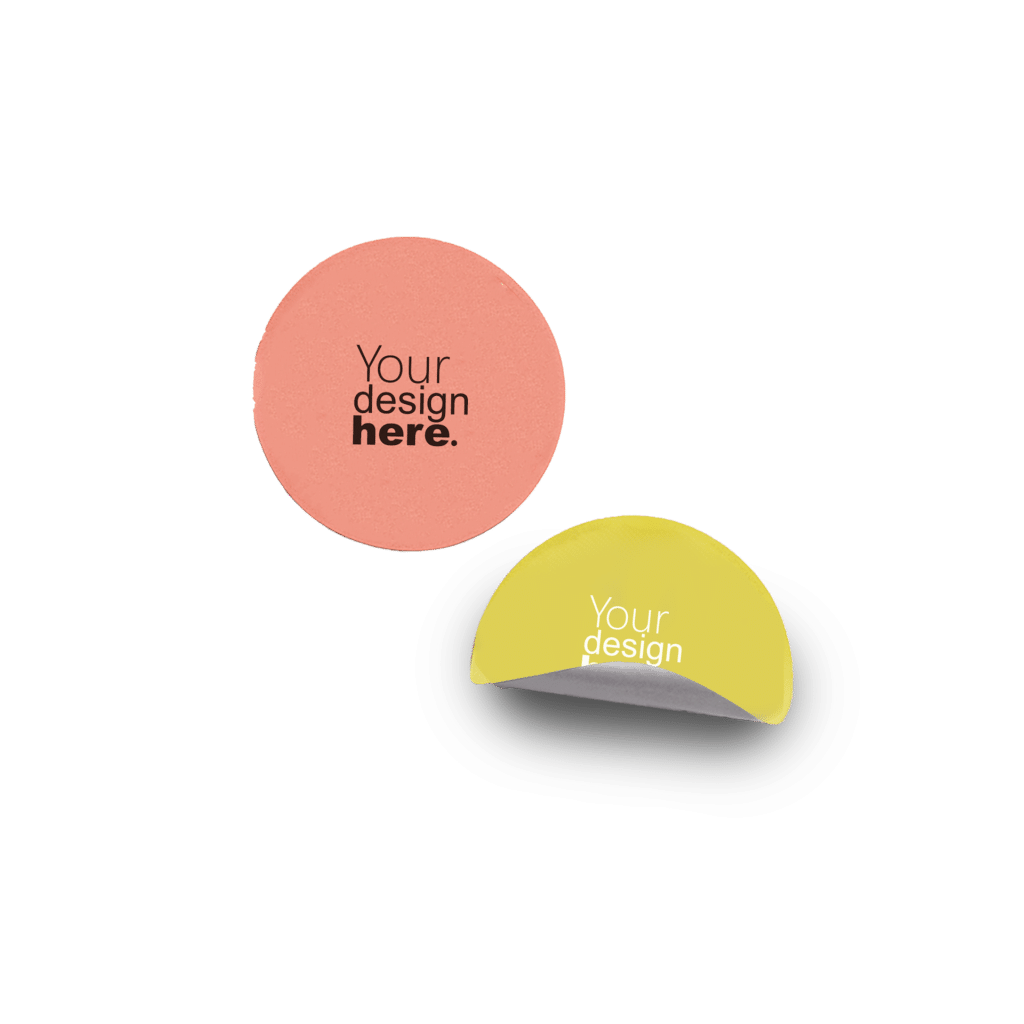 Adesivos redondos personalizados