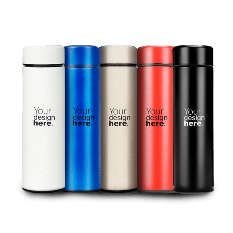 Custom Smart Insulated Bottle with Temperature LED Printing - Merchlist
