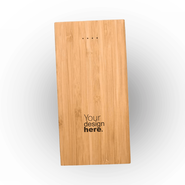 Custom Bamboo Wireless Power Bank Printing