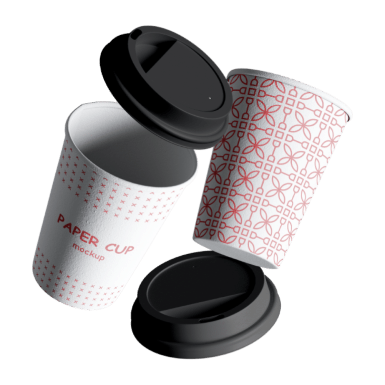 Custom Single Wall Paper Cup with Lid Printing - Merchlist