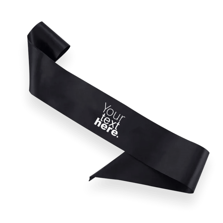 Custom Satin Sash Ribbon Printing - Merchlist