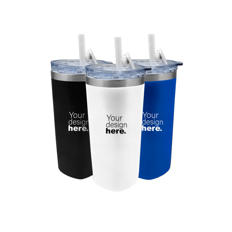 Custom Stainless Steel Tumbler with Straw Printing - Merchlist