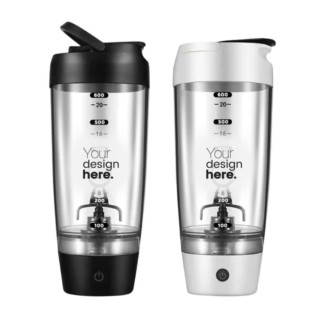 Custom Electric Protein Shaker Bottle Printing - Merchlist Custom Electric Protein Shaker Bottle Printing - Merchlist