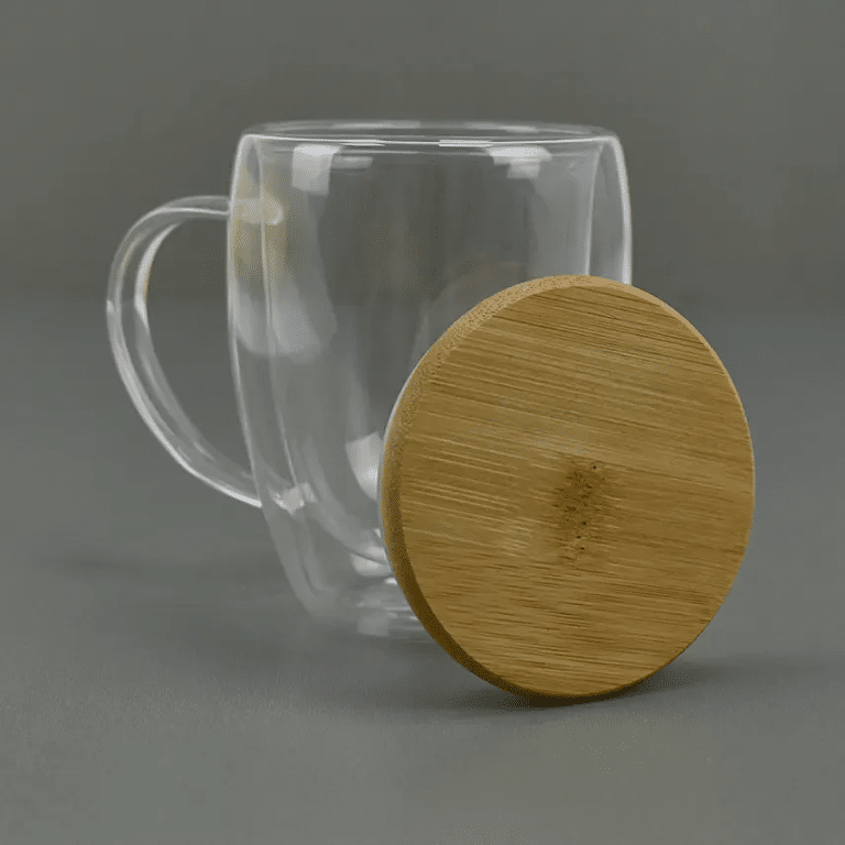 Custom Glass Mug with Bamboo Lid Printing - Merchlist