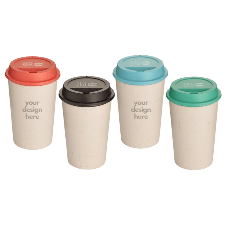 Custom Circular Reusable Coffee Cup Printing - Add Your Logo - Merchlist