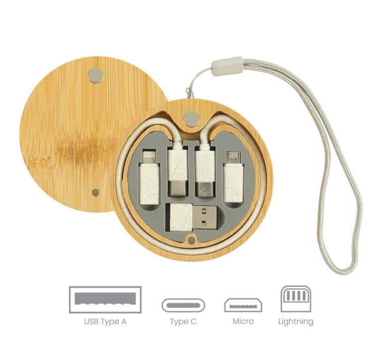 Custom Printed EcoPower Multi-Cable Set - Add Your Logo - Merchlist