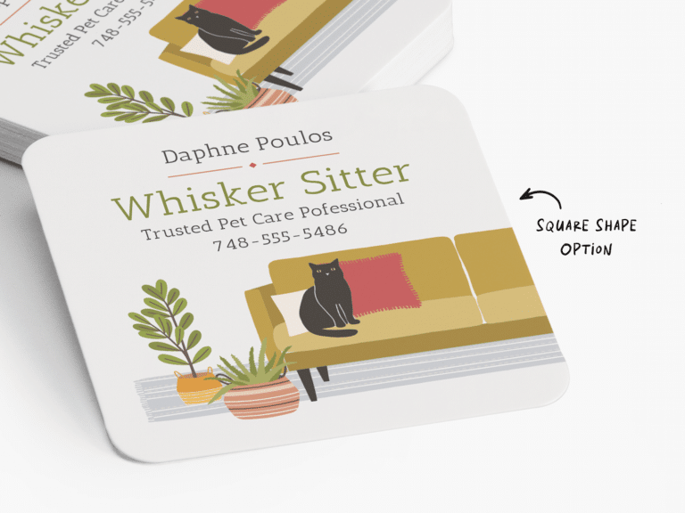Custom Square Business Card Printing - Merchlist