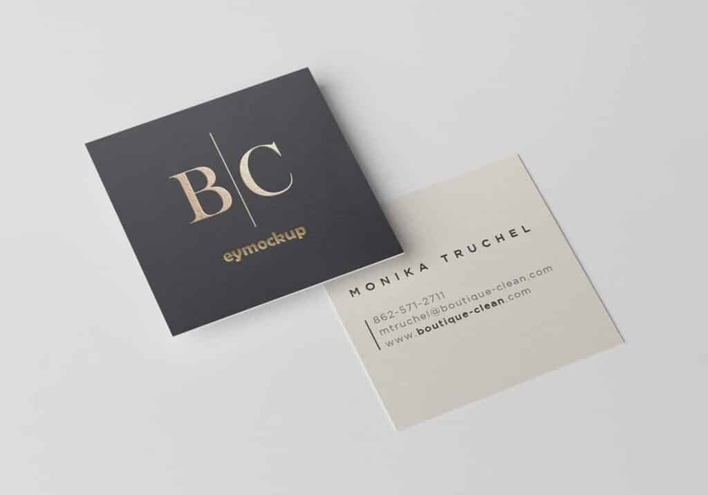 Custom Square Business Card Printing - Merchlist