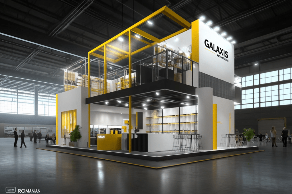 Custom Double Decker Exhibition Stand - Merchlist