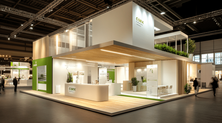 Custom Double Decker Exhibition Stand - Merchlist