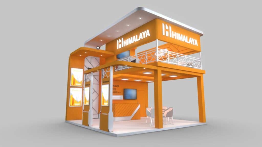 Custom Double Decker Exhibition Stand - Merchlist