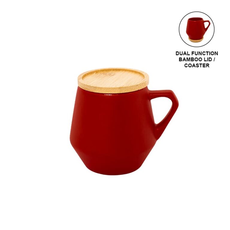 Custom Sevilla Mug with Coaster Lid Printing - Merchlist