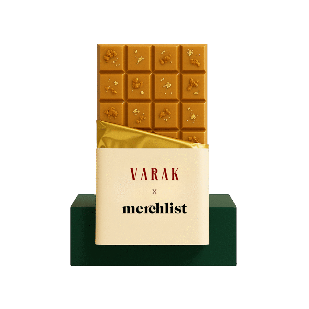 Custom Branded Lotus Biscoff Chocolate Bar by Varak - Merchlist