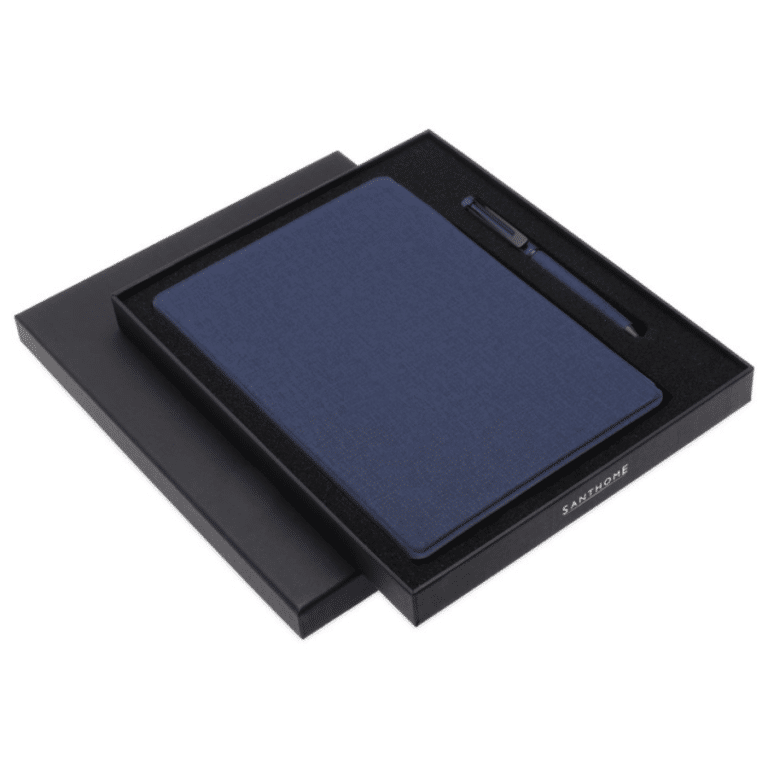 Custom NOIR Notebook & Pen Writing Set - Add Your Logo - Merchlist