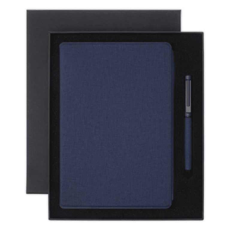 Custom NOIR Notebook & Pen Writing Set - Add Your Logo - Merchlist