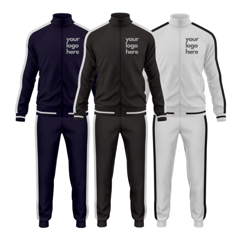 Custom Sports Jacket Tracksuit with Piping Printing - Merchlist