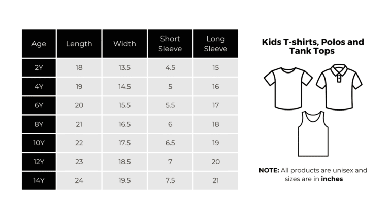 Size Chart - Merchlist