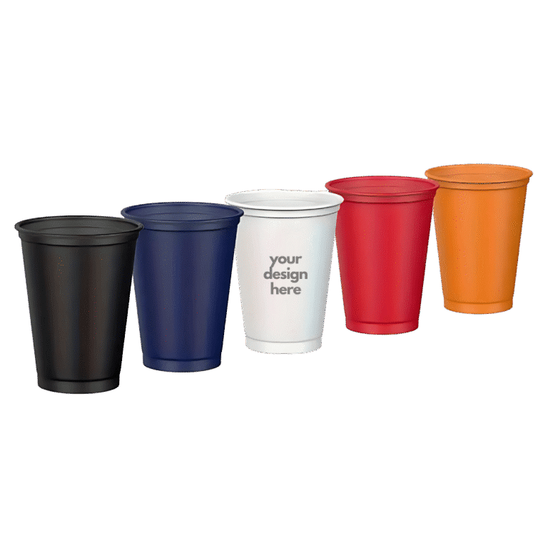 Custom Printed Reusable Party Cups - Add Your Design - Merchlist