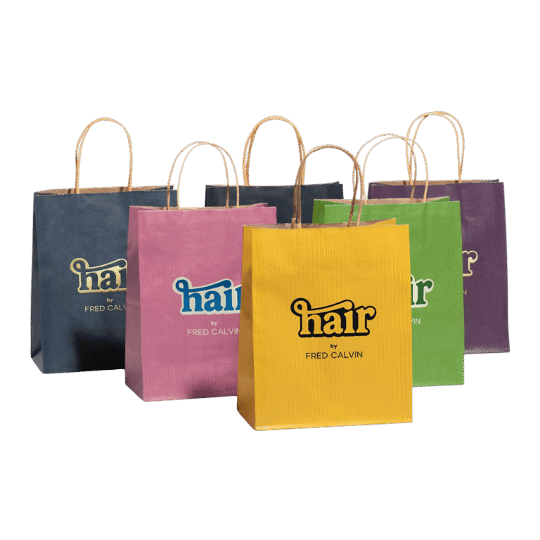 Custom Printed Color Paper Bags - Add Your Design - Merchlist