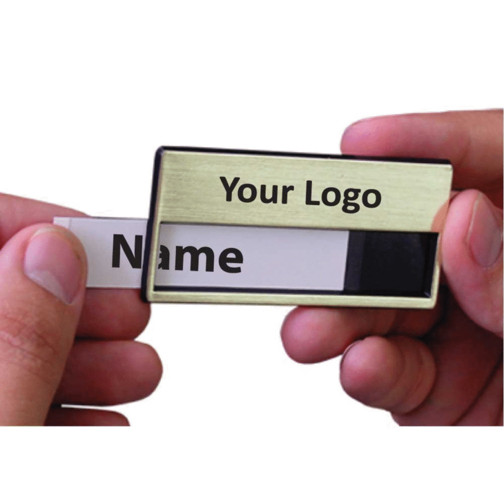 Custom Branded Name Insert Badges - Add Your Logo - Merchlist
