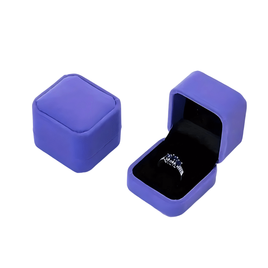Custom Printed Velvet Ring Box - Add Your Design - Merchlist