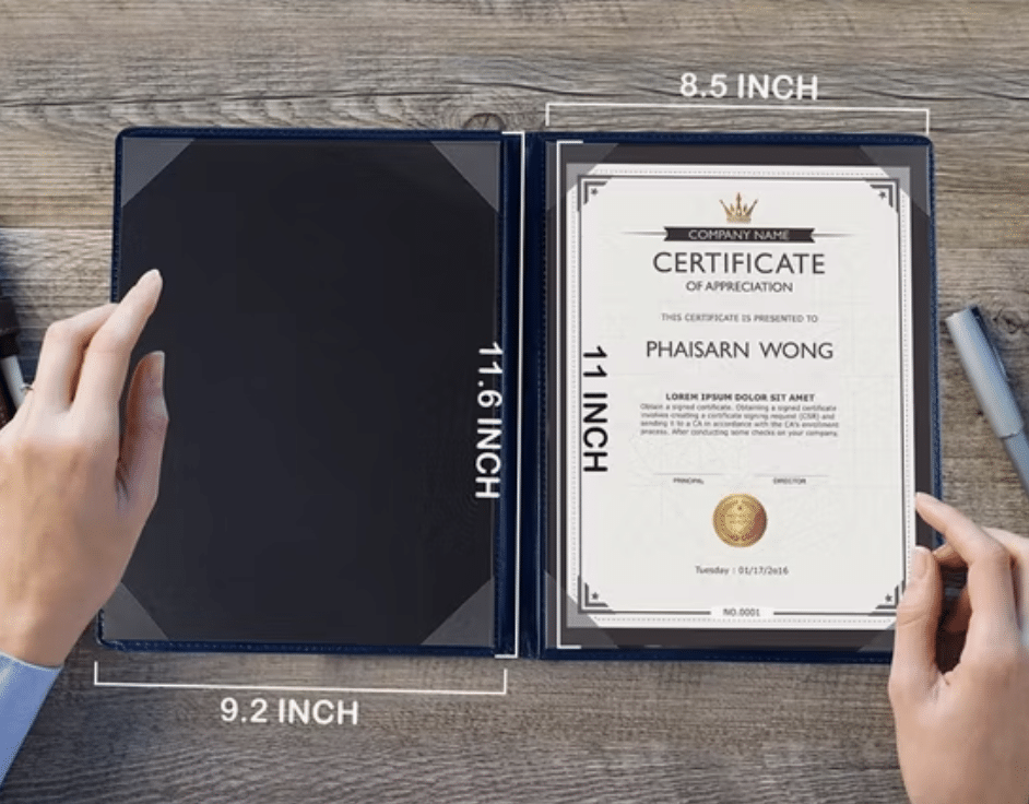 Custom Branded Certificate Holder - Add Your Logo - Merchlist