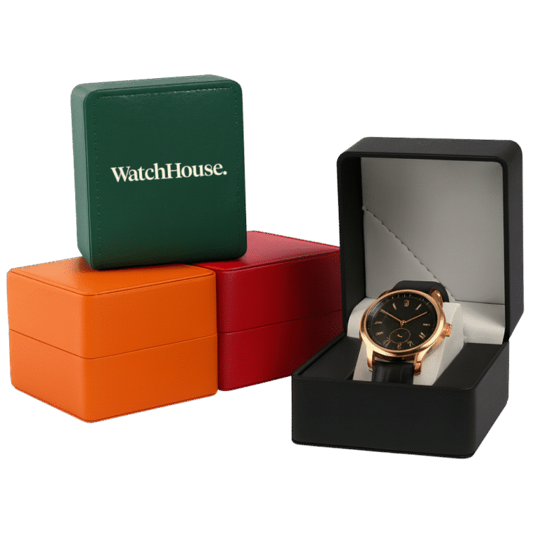 Custom Printed Leather Watch Box - Add Your Design - Merchlist