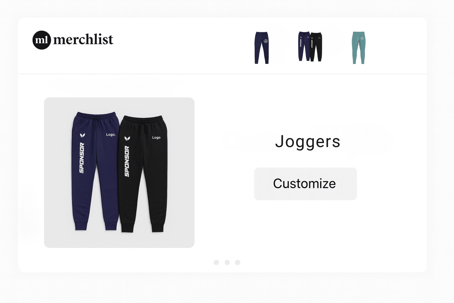 Custom Joggers & Pants - Add Your Design or Logo - Merchlist