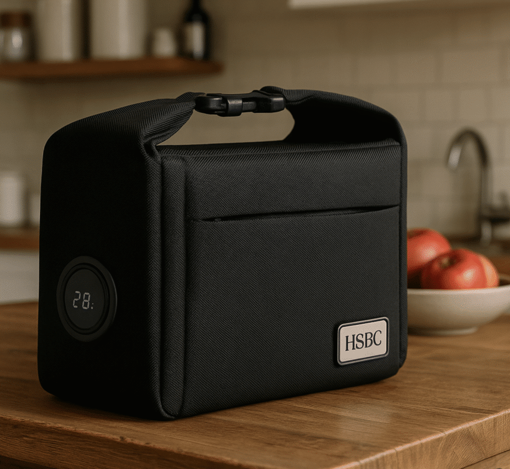 Custom Branded Cooler Bag with Temperature Display - Merchlist