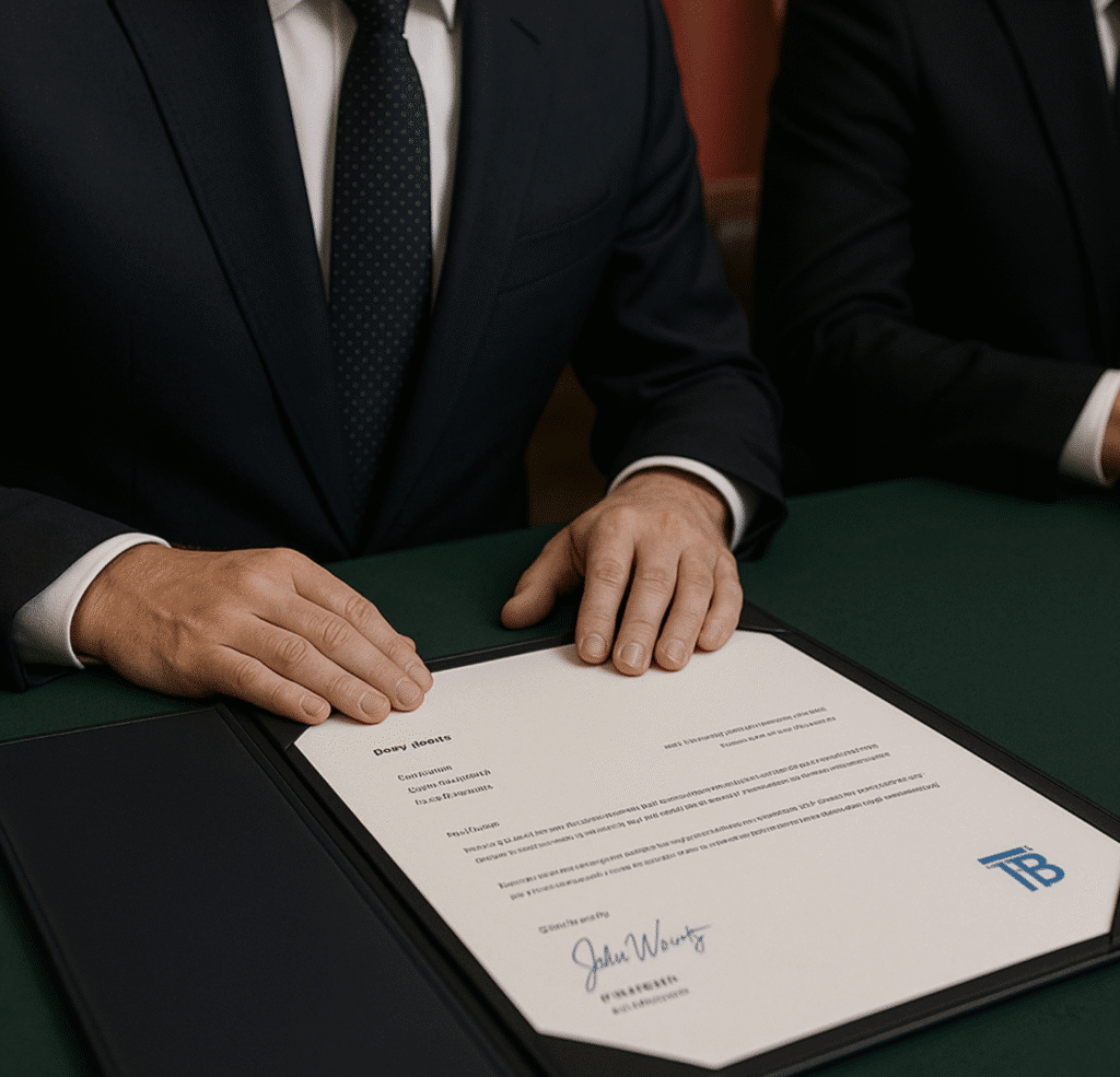 Custom Signature Document Folder - Print Your Logo - Merchlist