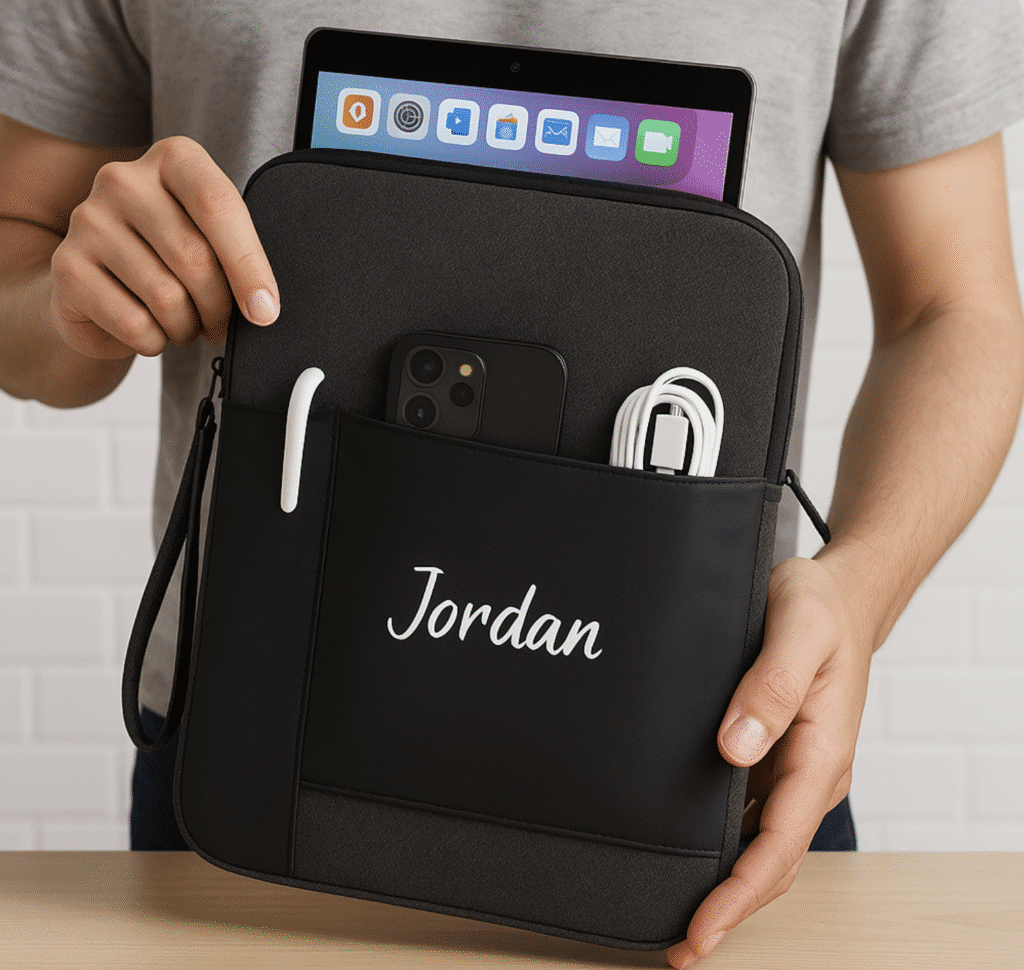 Custom Branded Tablet Sleeve Bag - Add Your Name or Logo - Merchlist