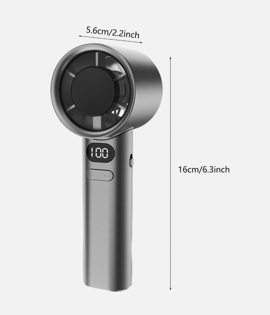 Custom TURBO Rechargeable Hand Fan - Print Your Logo - Merchlist