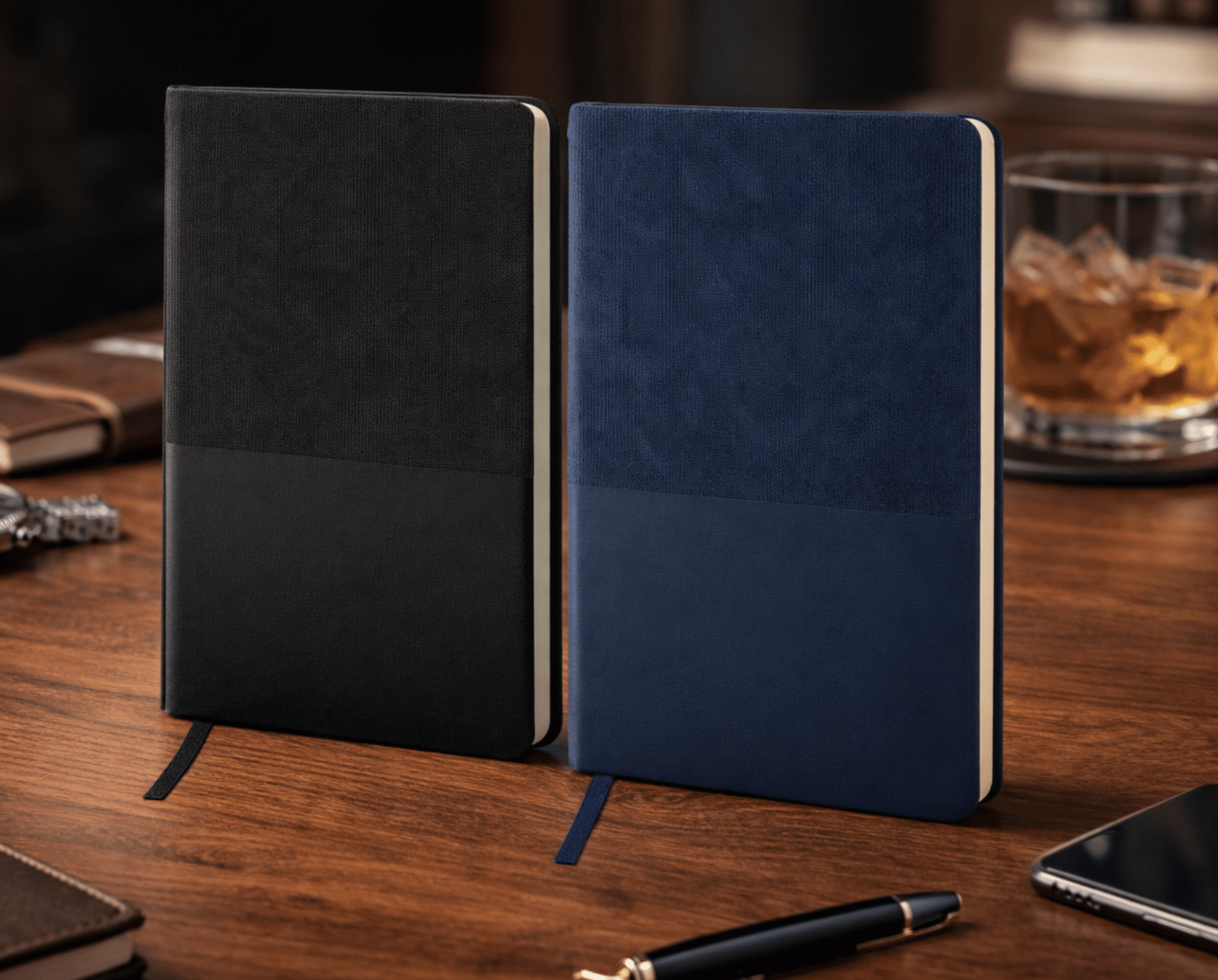 Custom Aegis A5 Leather Notebook - Print Your Logo - Merchlist